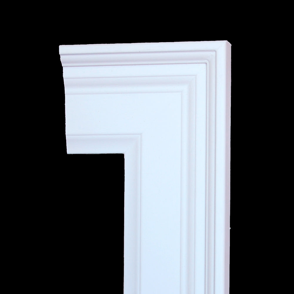 3-1/2" x 1-1/8" MDF Step Casing w/Backband — Cambridge Crown and Trim