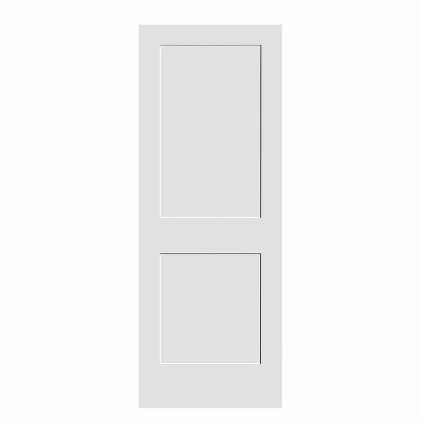 2 Panel Shaker Interior Door MDF Primed† — Cambridge Crown and Trim