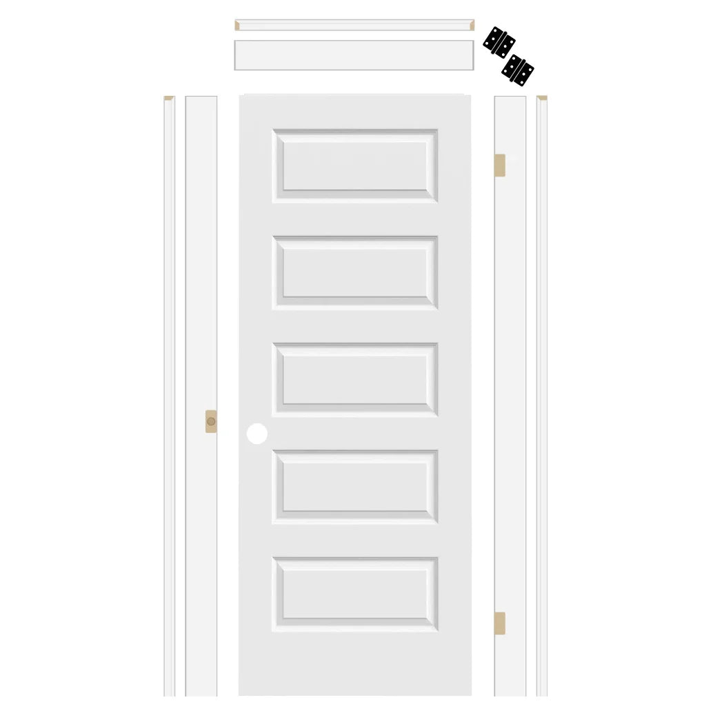 Benton Hollow Core Door with 4-5/8" Jamb Kit** — Cambridge Crown and Trim