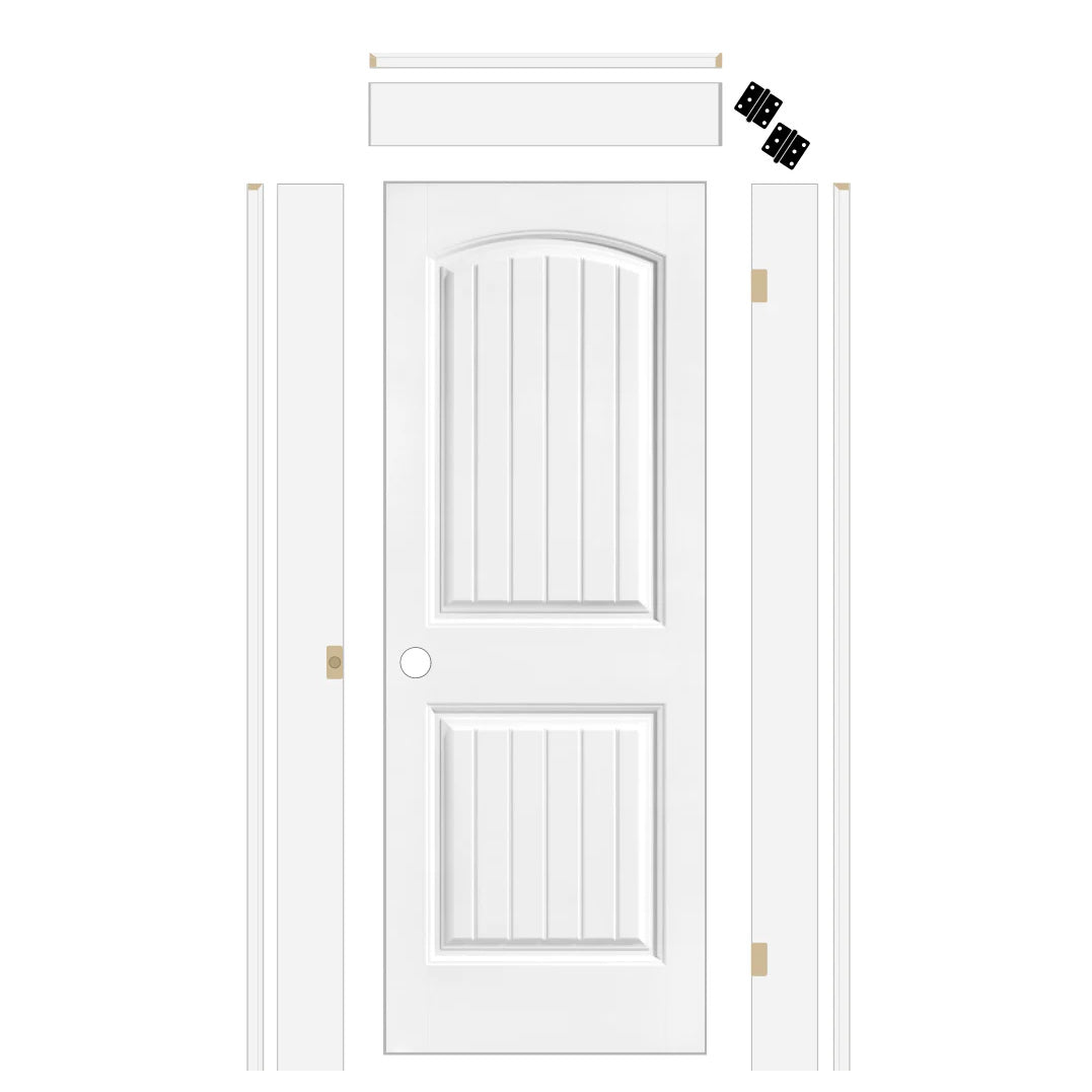 Cheyenne Hollow Core Door with 6-5/8" Jamb Kit* — Cambridge Crown and Trim