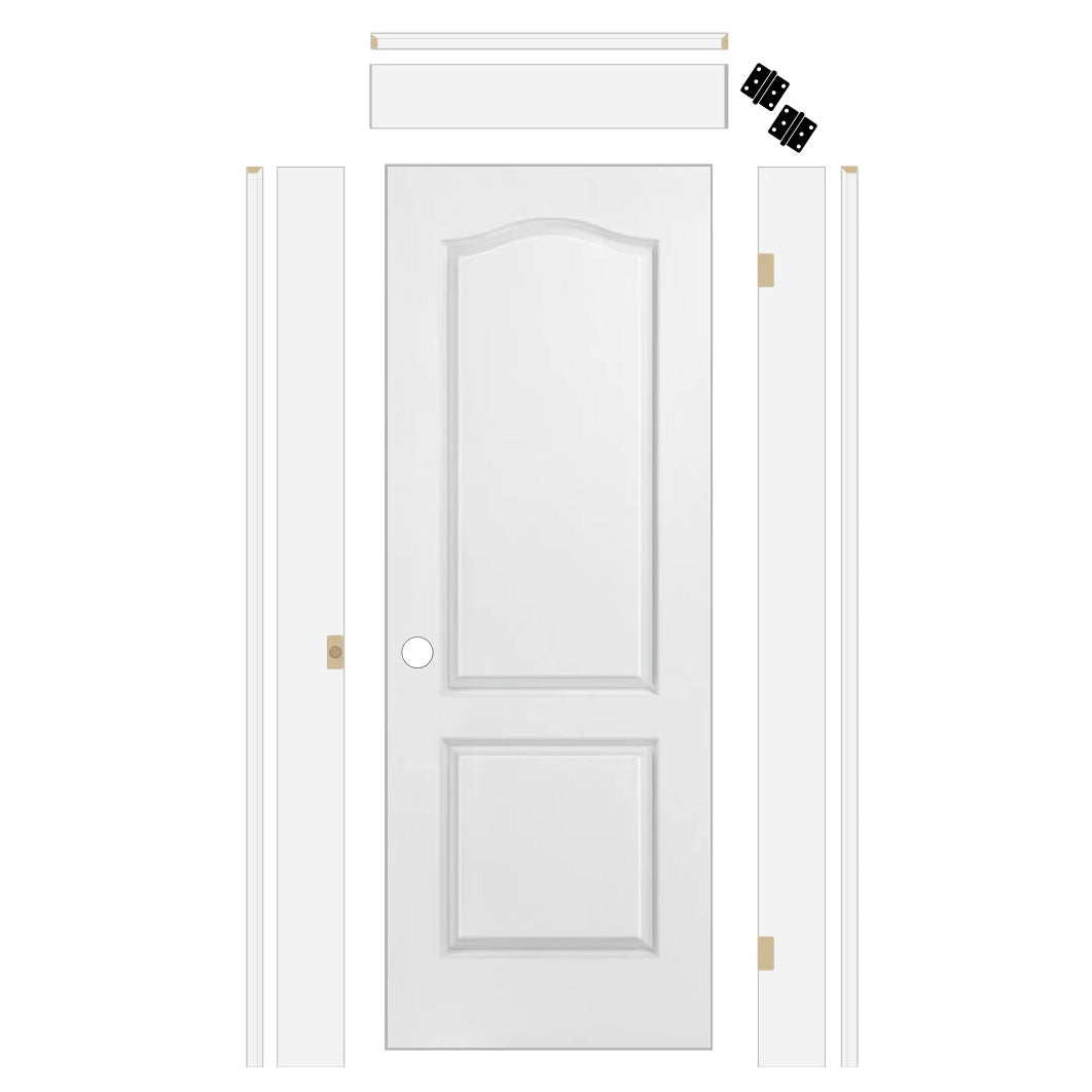 Blakely Hollow Core Door with 6-5/8" Jamb Kit* — Cambridge Crown and Trim