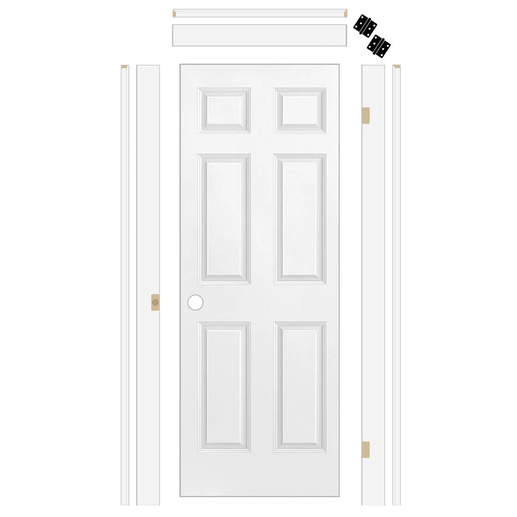 Columbia Solid Core Door with 4-5/8" Jamb Kit* — Cambridge Crown and Trim