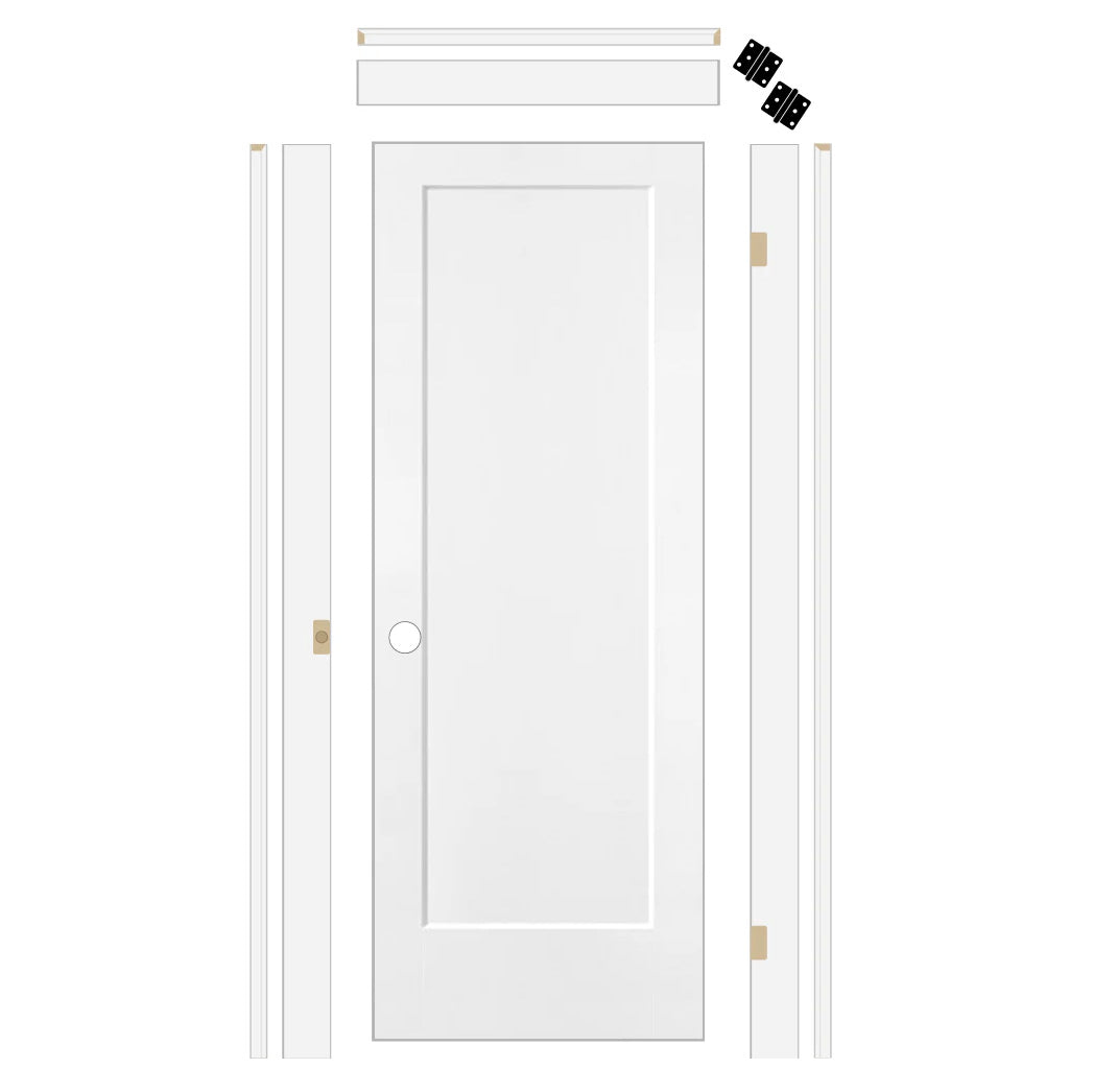 Mercer Hollow Core Door with 4-5/8" Jamb Kit* — Cambridge Crown and Trim