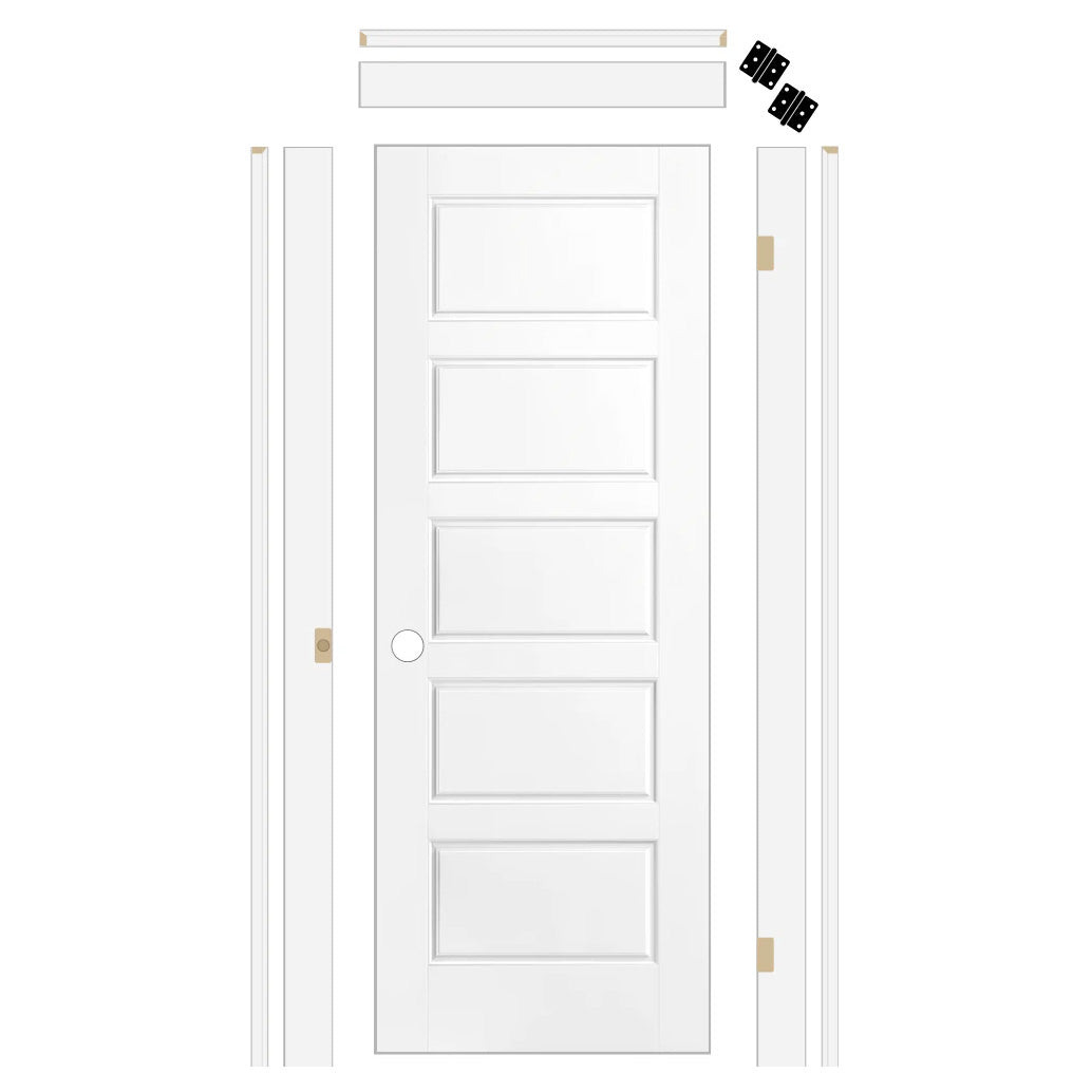 Benton Solid Core Door with 4-5/8" Jamb Kit* — Cambridge Crown and Trim