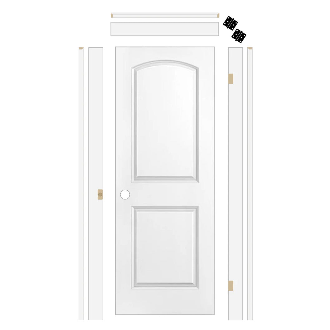 Rosario Solid Core Door with 4-5/8" Jamb Kit* — Cambridge Crown and Trim