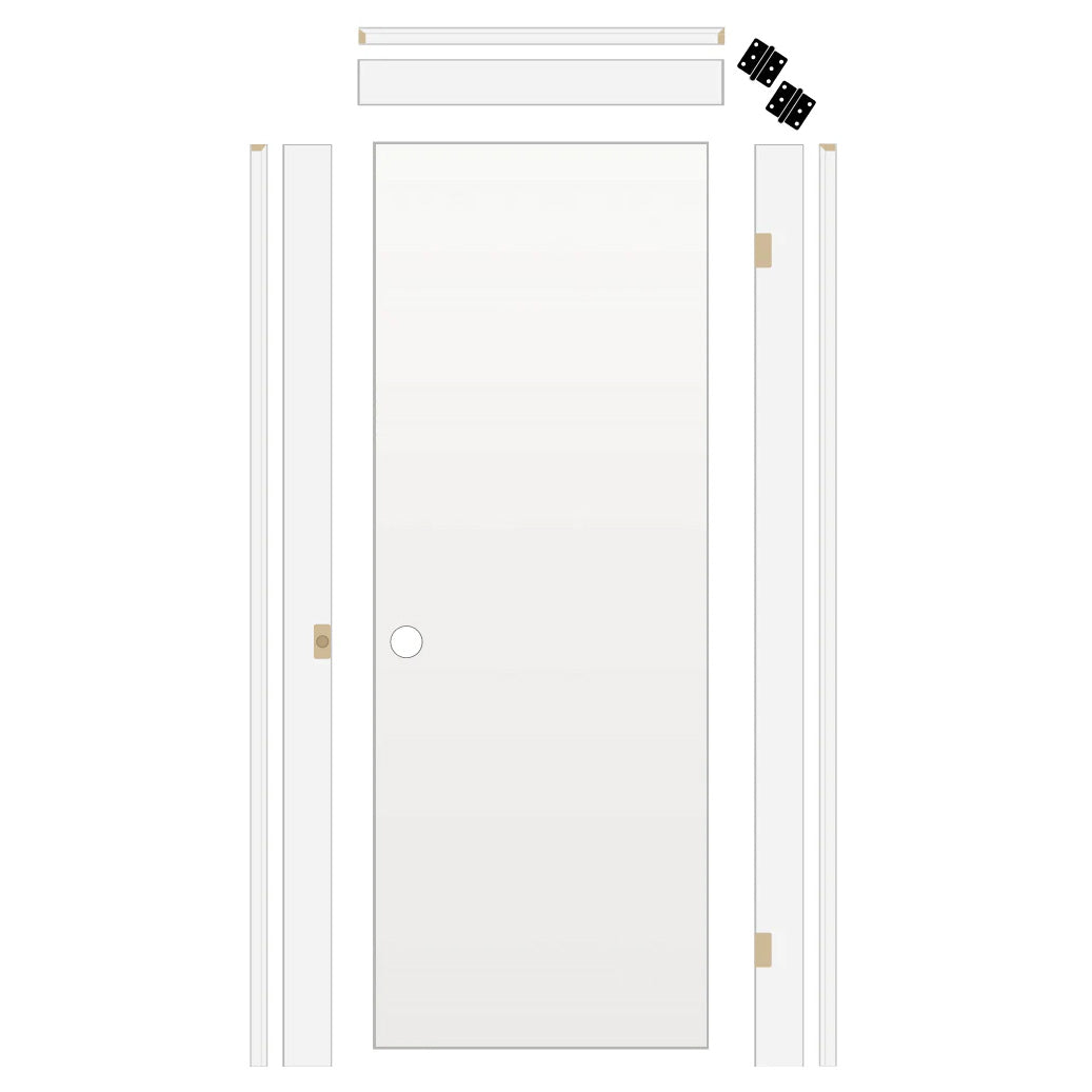 Slab Hollow Core Door with 4-5/8" Jamb Kit* — Cambridge Crown and Trim