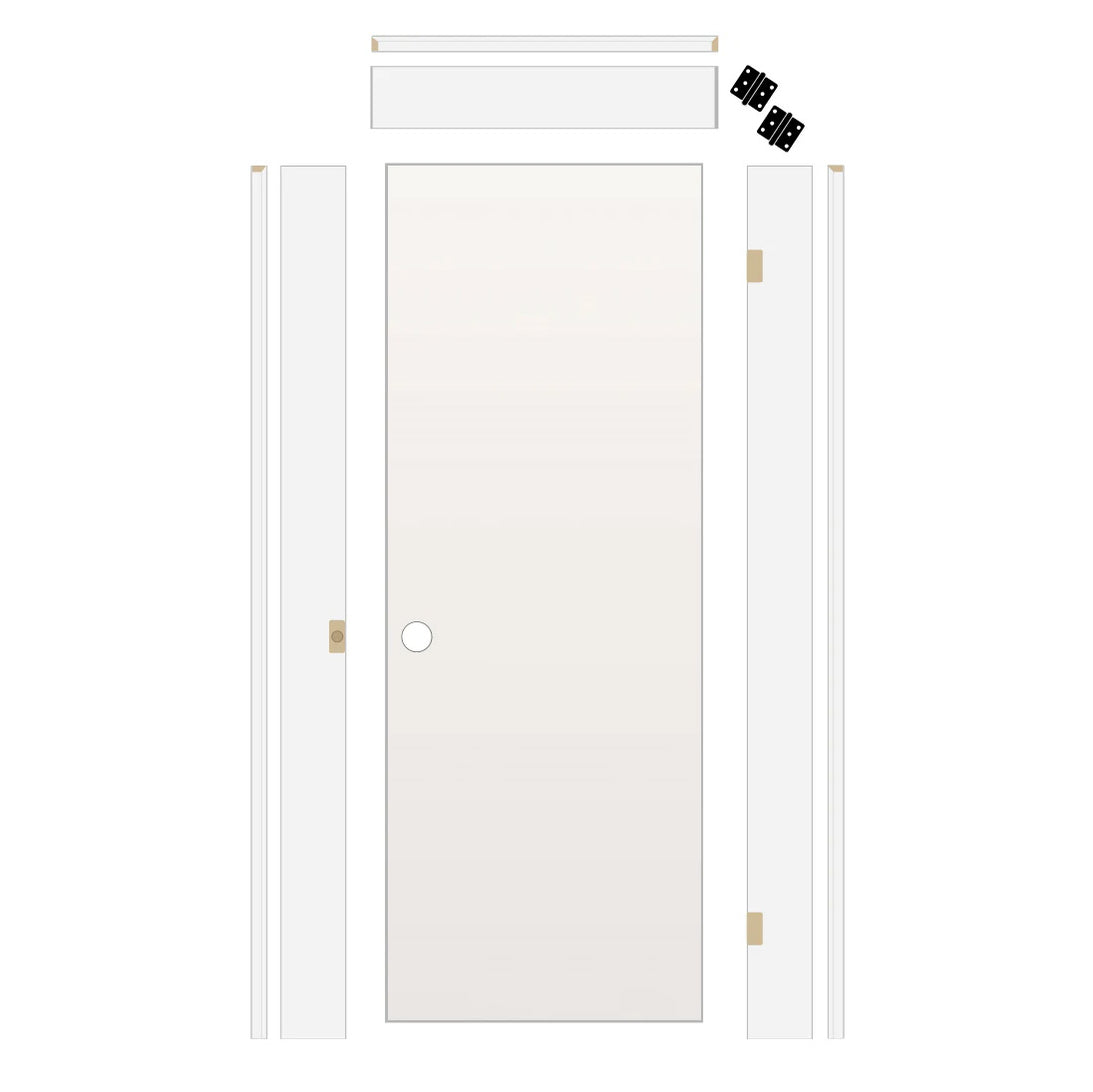Slab Hollow Core Door with 6-5/8" Jamb Kit* — Cambridge Crown and Trim