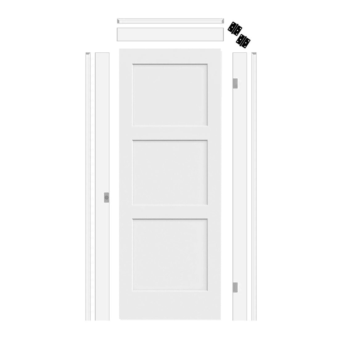 Aberdeen Solid Core Door with 4-5/8" Jamb Kit* — Cambridge Crown and Trim