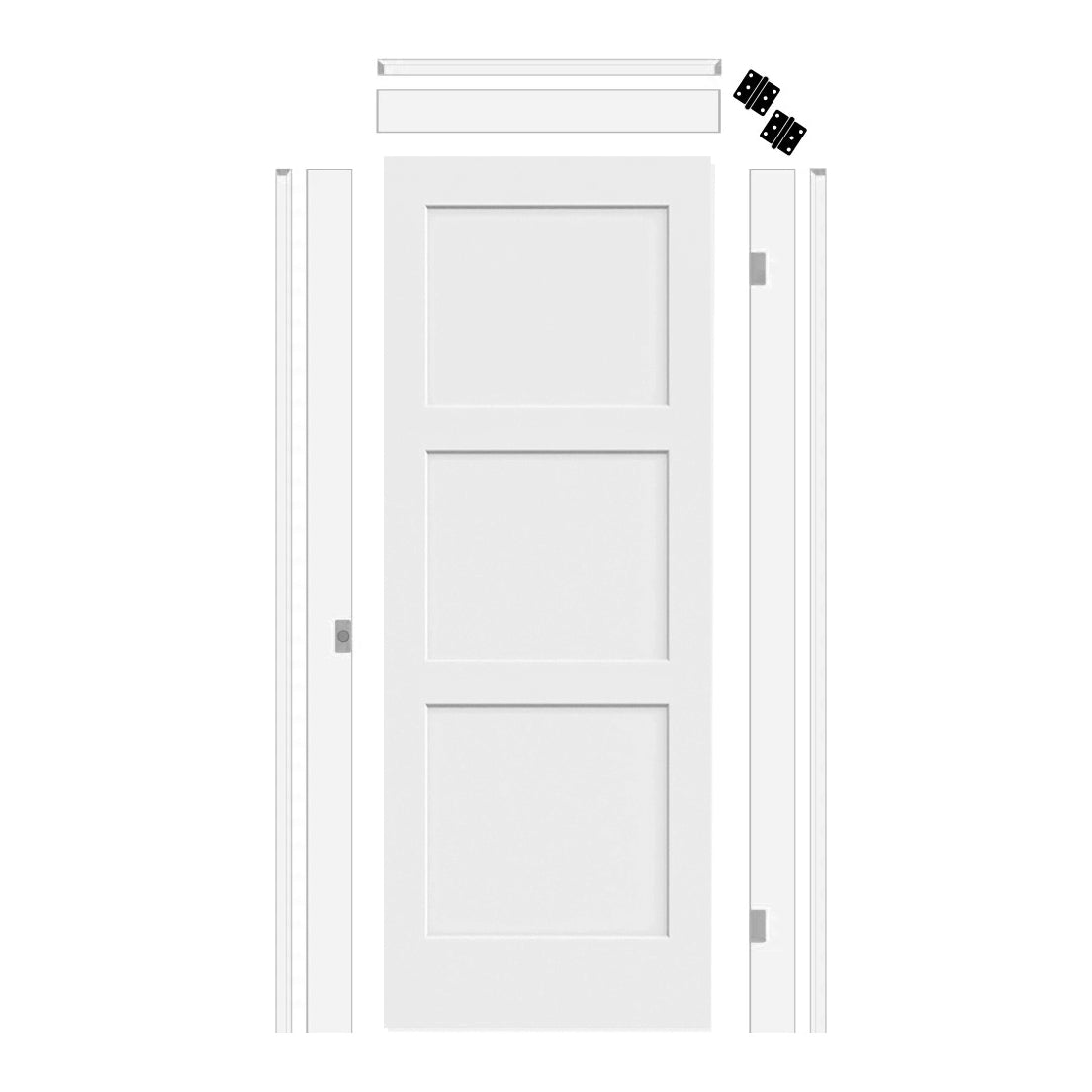 Aberdeen Hollow Core Door with 4-5/8" Jamb Kit* — Cambridge Crown and Trim