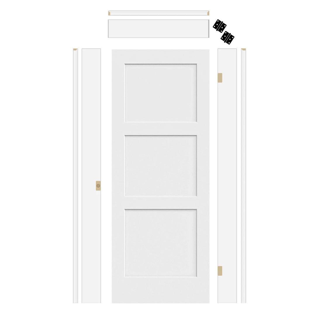 Aberdeen Hollow Core Door with 6-5/8" Jamb Kit* — Cambridge Crown and Trim