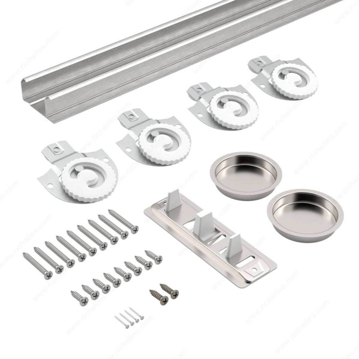 Bypass Door Hardware Kit - with Track — Cambridge Crown and Trim