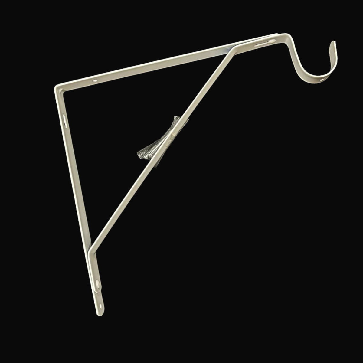 Heavy Duty Metal Shelf Bracket with Rod Support Hook — Cambridge Crown ...