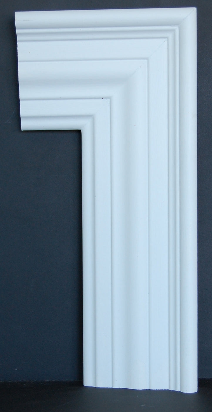 3-1/2" x 1-1/8" MDF Tuscan Casing w/Backband — Cambridge Crown and Trim