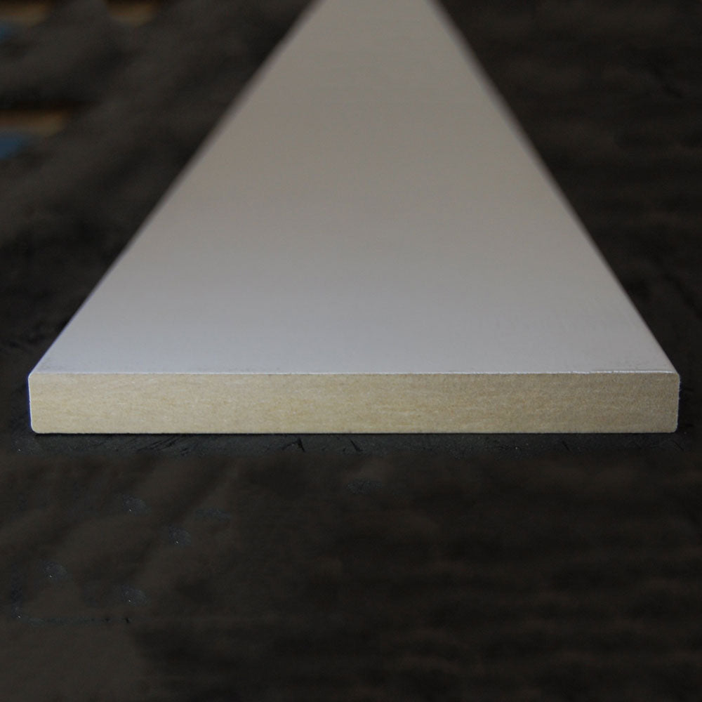 7-1/4" x 5/8" MDF Primed 3 Sides Flat Stock — Cambridge Crown and Trim