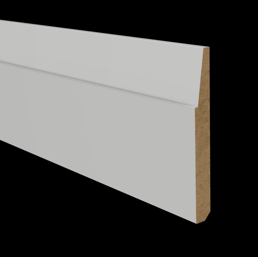 5-1/2” x 5/8” MDF Contemporary Baseboard — Cambridge Crown and Trim