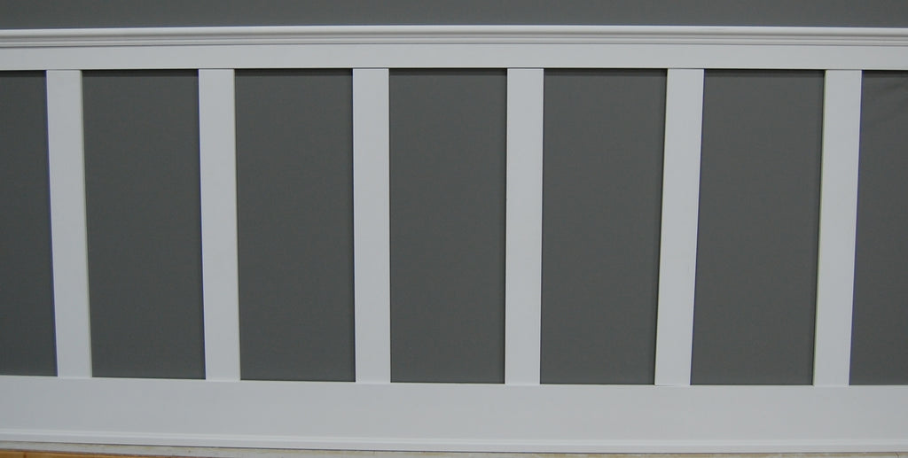 8 Feet "Shaker" Style Wainscoting Kit – Cambridge Crown and Trim